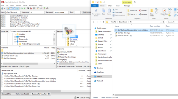 Transfer Files Between Your PC and Your Raspberry Pi