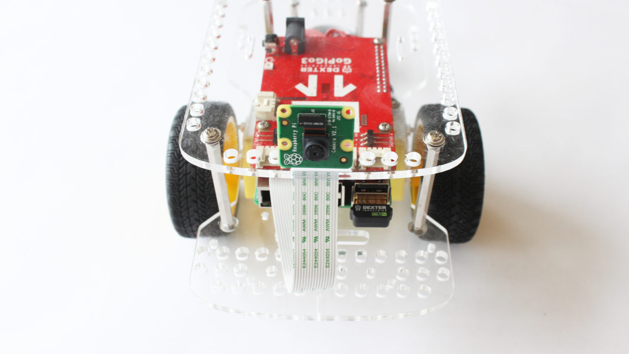 Attach the Raspberry Pi Camera or Distance Sensor to the Pi Robot