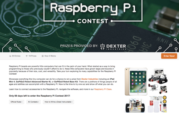 Raspberry Pi Contest and GoBox Giveaway - Dexter Industries