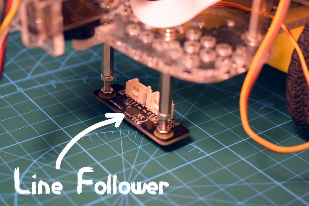 Line Follower V2 (black board): Getting Started - Dexter Industries